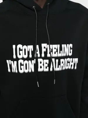 Sacai Slogan-print Cotton Hoodie