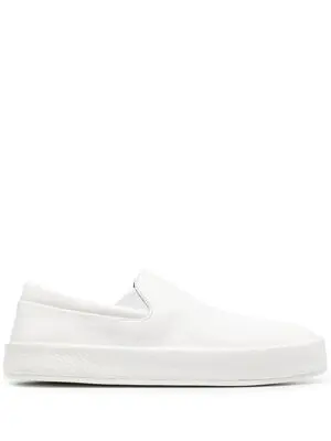 Marsèll Cassapelle Leather Slip-on Sneakers - White