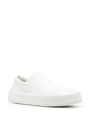 Marsèll Cassapelle Leather Slip-on Sneakers - White