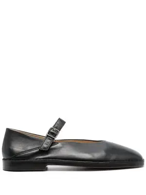 LEMAIRE Leather Ballerina Shoes - Black