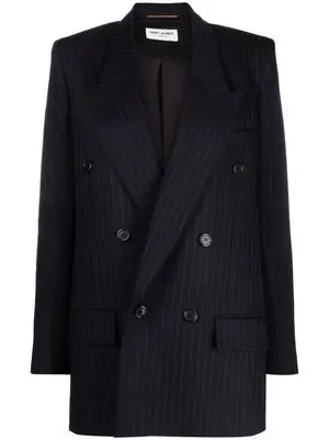 Saint Laurent Pinstripe Double-breasted Blazer