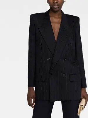 Saint Laurent Pinstripe Double-breasted Blazer
