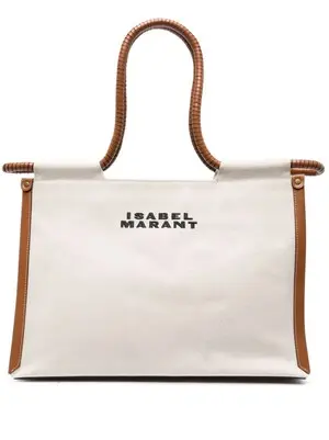 Isabel Marant Toledo Cotton Tote Bag - Neutrals