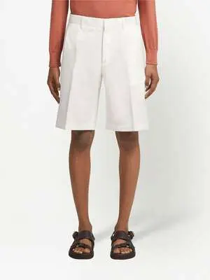 Zegna Cotton-linen Chino Shorts
