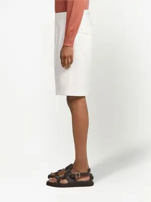 Zegna Cotton-linen Chino Shorts