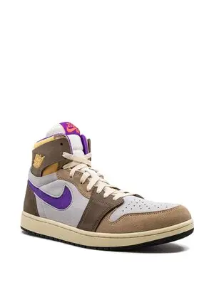 JORDAN 1 High Zoom Air Cmft 2 Palomino Wild Berry Sneakers - Brown