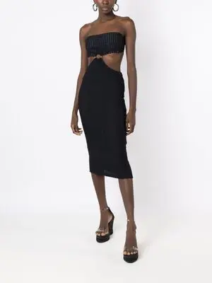 AMIR SLAMA Cut-out Midi Dress