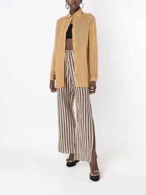 AMIR SLAMA Semi-sheer Long-sleeve Shirt
