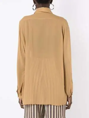 AMIR SLAMA Semi-sheer Long-sleeve Shirt