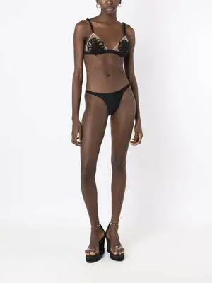 AMIR SLAMA Floral-appliqué Bikini
