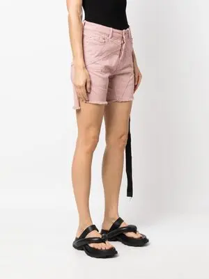 Rick Owens Raw-cut Denim Shorts