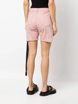 Rick Owens Raw-cut Denim Shorts