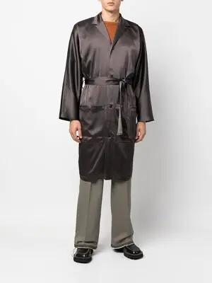 Nanushka Cuban-collar Self-tie Shirt