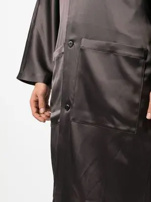Nanushka Cuban-collar Self-tie Shirt