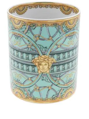 Versace Scala Del Palazzo Vase - Blue