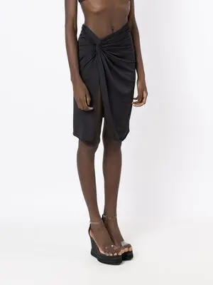AMIR SLAMA Asymmetric Gathered Skirt