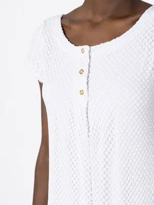 AMIR SLAMA Knit-overlay Mini Dress