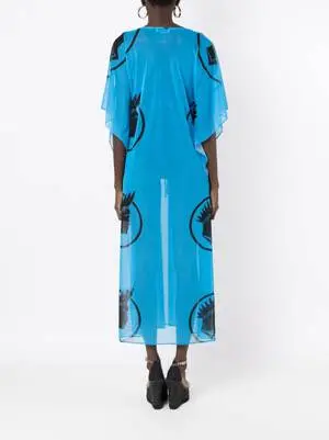 AMIR SLAMA Graphic Print Dress