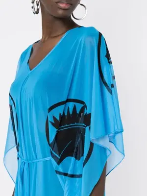 AMIR SLAMA Graphic Print Dress