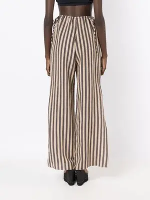 AMIR SLAMA Striped Wide-leg Trousers