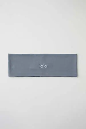 Alo Yoga Alo Yoga® Performance Conquer Headband Steel Grey