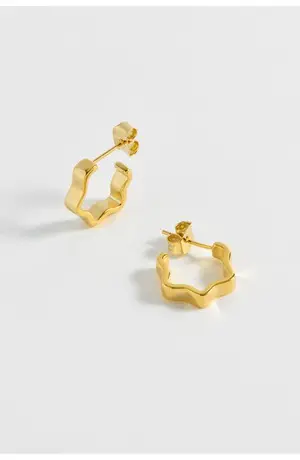 Estée Lauder Flat Wave Hoop Earrings