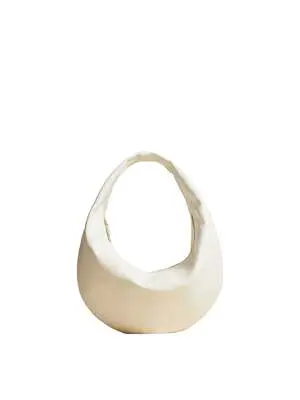 Khaite Khaite Women's The Medium Olivia Hobo In White - White