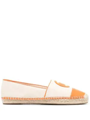 Michael Kors Monogram-embroidered Espadrilles - Neutrals