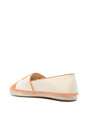 Michael Kors Monogram-embroidered Espadrilles - Neutrals