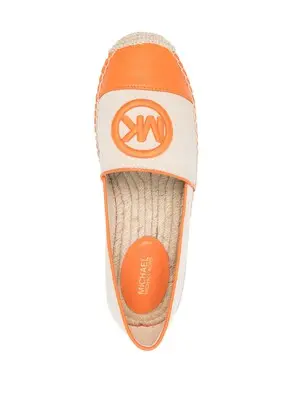 Michael Kors Monogram-embroidered Espadrilles - Neutrals