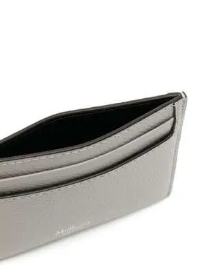 Mulberry Continental Embossed-logo Leather Carholder - Grey