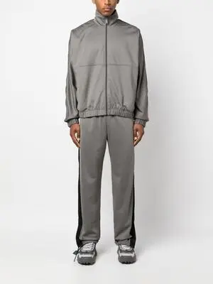 Heron Preston Logo-patch Zip-up Sweatshirt - Grey
