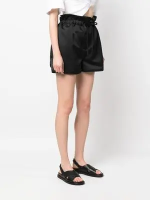 Erika Cavallini Satin Drawstring Shorts