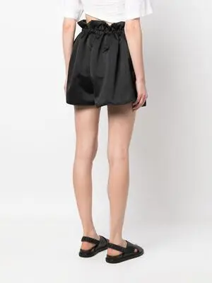 Erika Cavallini Satin Drawstring Shorts