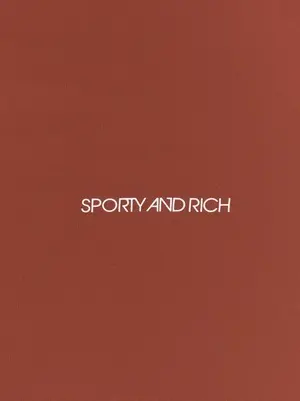 SPORTY & RICH Logo-print High-waisted Leggings