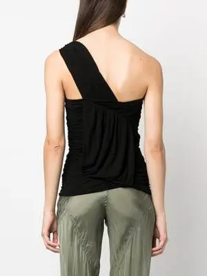 Rick Owens Edfu Draped One-shoulder Blouse