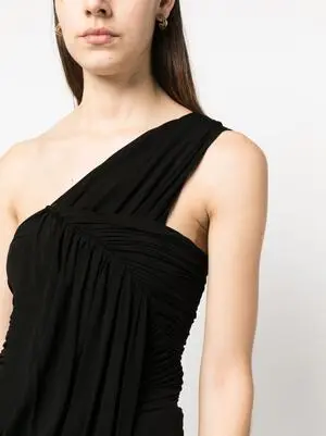Rick Owens Edfu Draped One-shoulder Blouse