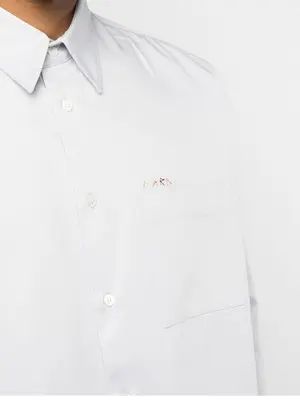 Marni Logo-embroidered Cotton Shirt