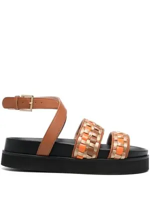 Alberta Ferretti Fussbett Sandals - Brown