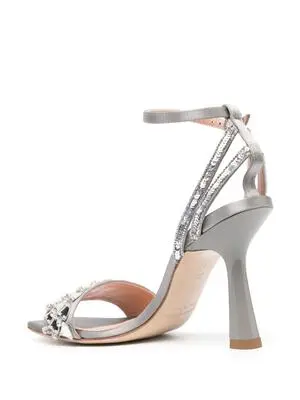Alberta Ferretti 100mm Crystal-embellished Leather Sandals