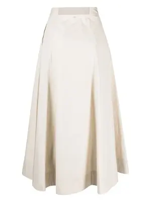 Lorena Antoniazzi Pleated Cotton Midi Skirt
