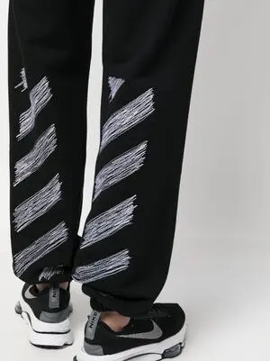 Off-White Diag-print Track Pants - Black