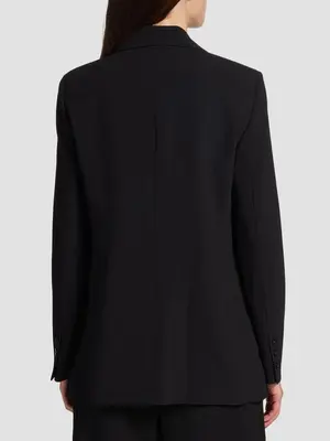 Alice + Olivia Denny Crepe Single-button Blazer