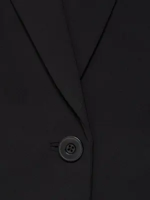 Alice + Olivia Denny Crepe Single-button Blazer