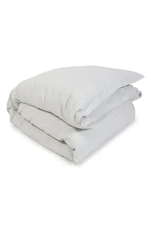 POM POM AT HOME Luke Stripe Duvet Cover Blue Tones