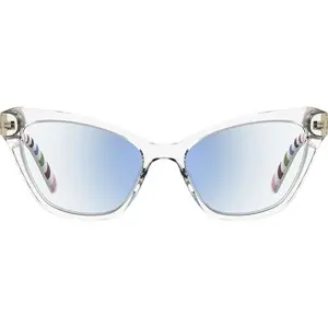 Kate Spade New York Gracelyn Cat Eye Blue Light Blocking Reading Glasses - Crystal/demo Lens