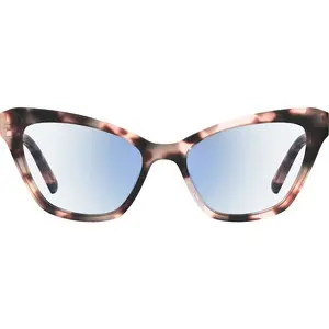 Kate Spade New York Gracelyn Cat Eye Blue Light Blocking Reading Glasses - Pink Havana/demo Lens