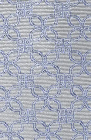 CUFFLINKS, INC. Quatrefoil Silk Neck Tie - Gray