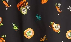 VANS Stickers Short Sleeve Button-up Camp Shirt