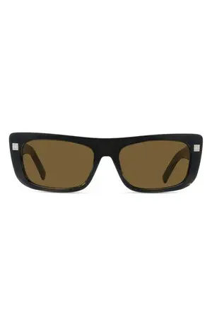 Givenchy Gv Day 57mm Cat Eye Sunglasses - Havana/other/roviex